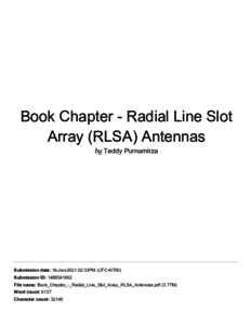 Radial Line Slot Array (RLSA) Antennas (Hasil Check Similarity ...