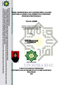 MODEL EKSPONENSIAL DAN LOGISTIK SERTA ANALISIS KESTABILAN MODEL PADA ...