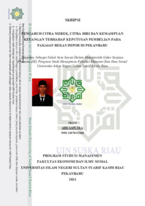 PENGARUH CITRA MEREK, CITRA DIRI DAN KEMAMPUAN KEUANGAN TERHADAP ...