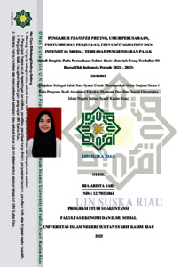 PENGARUH TRANSFER PRICING, UMUR PERUSAHAAN, PERTUMBUHAN PENJUALAN, THIN ...