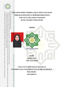 PENGARUH MODEL PEMBELAJARAN THINK PAIR SHARE TERHADAP KEMAMPUAN ...